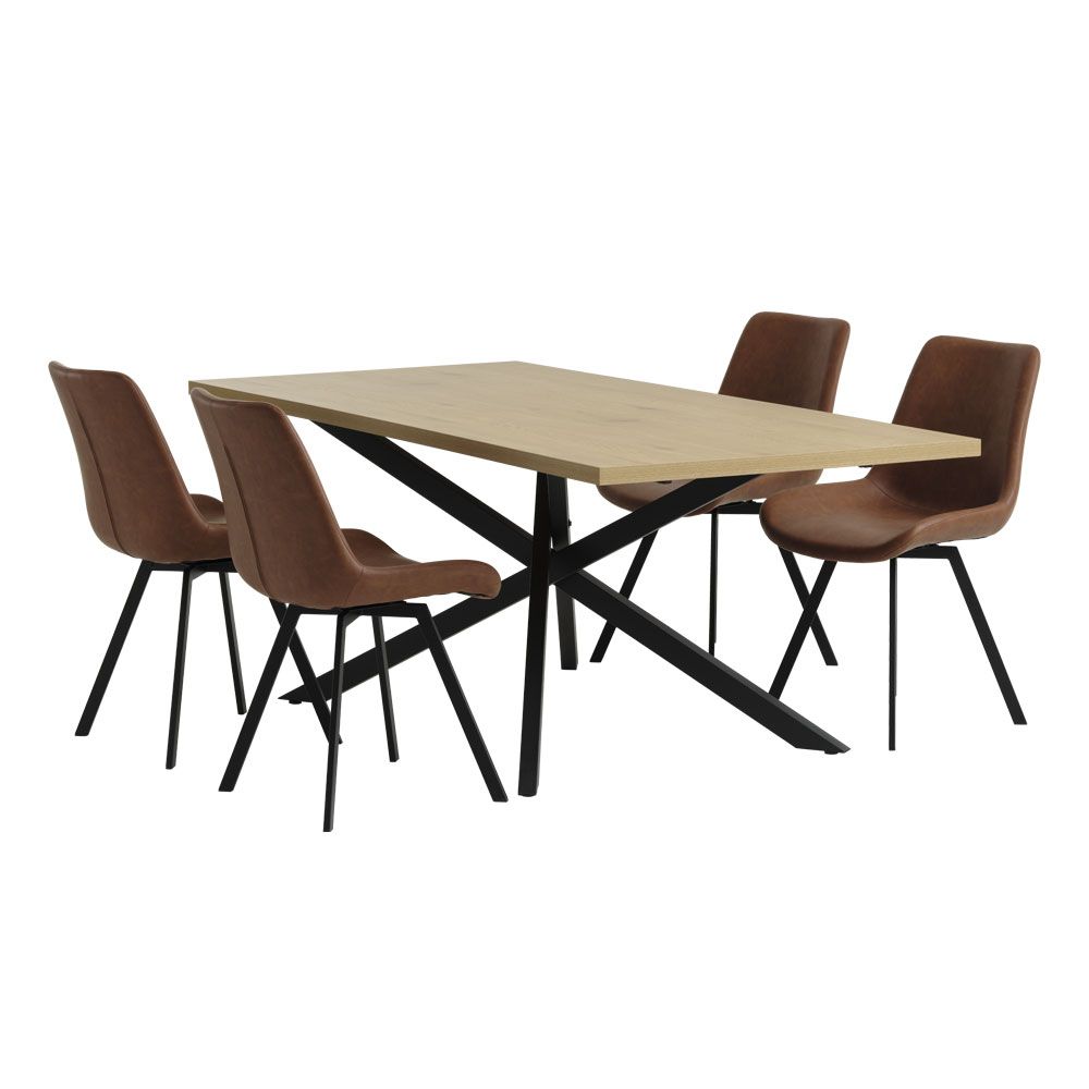 NORTOFT+HYGUM söögitoa komplekt Laud: 95x200x75cm, tool: 54x90x59cm ...